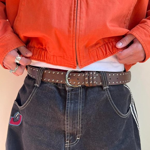 Accessories | Vintage Brown Studded American Western Cowboy Boho Belt ...